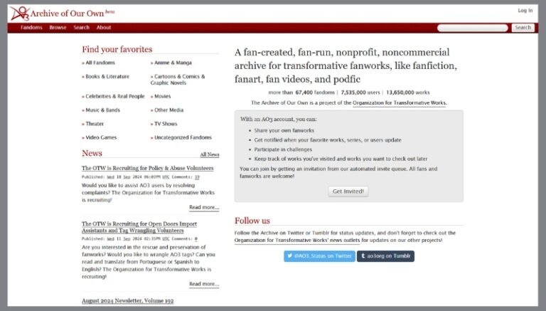 Fanfic Lovers Rejoice! The 10 Best Fanfic Websites to Fuel Your Passion ...